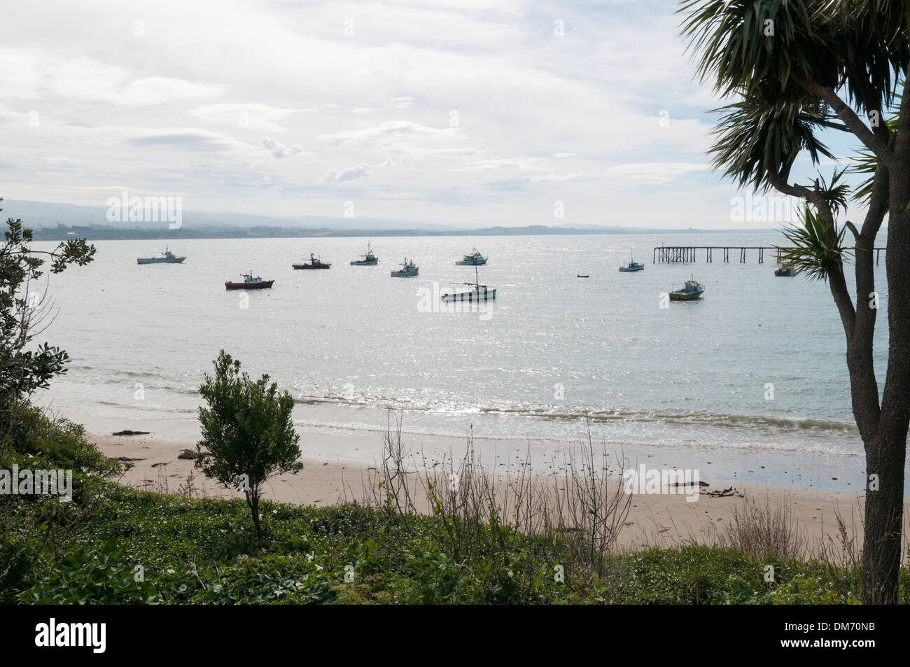 Moeraki bay fishing boats hi-res stock photography and images - Alamy