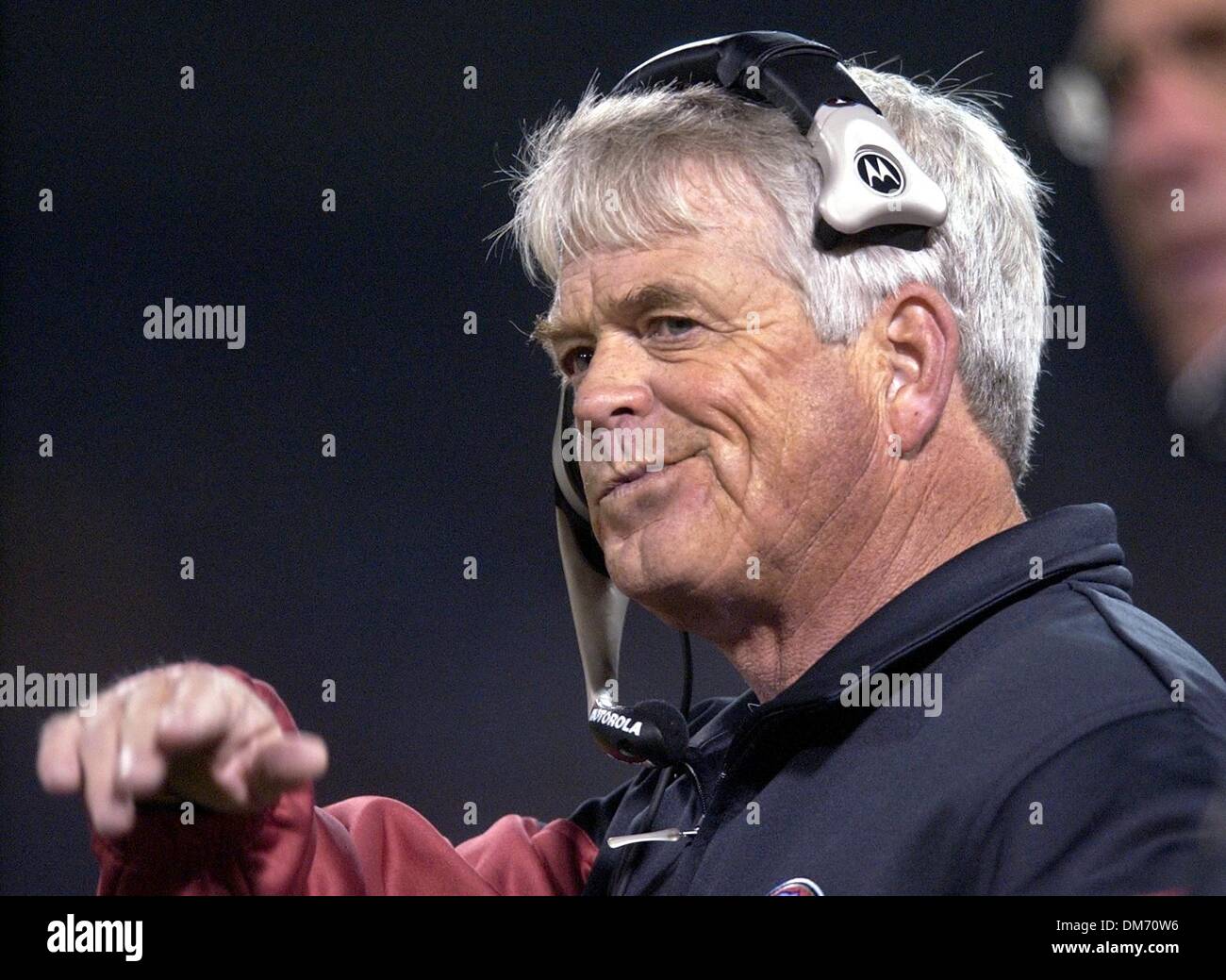 Coach Dennis Erickson of the San Francisco 49ers is upset with the ...