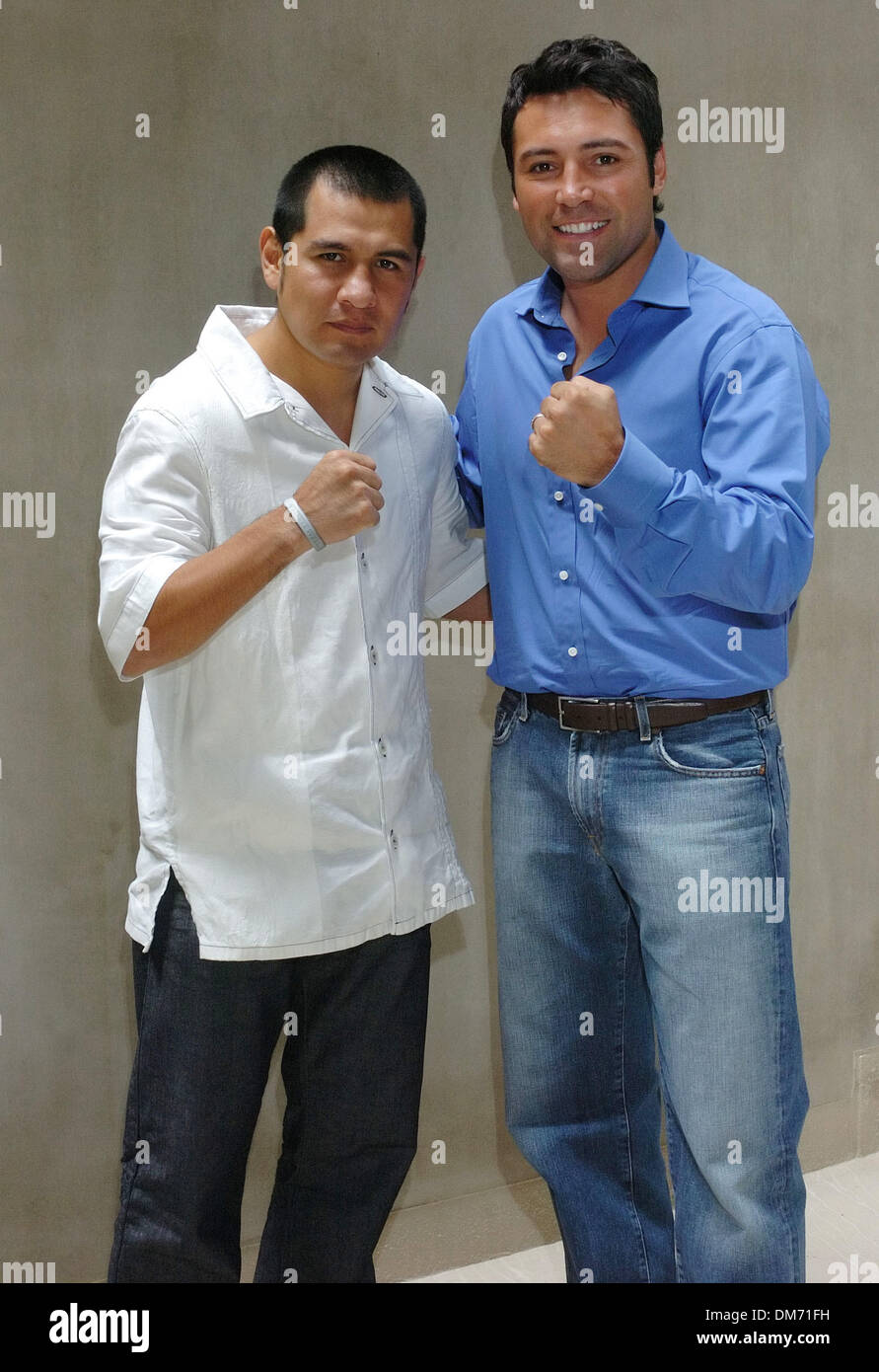 Jun 17, 2005; Los Angeles, CA, USA; WBC Superfeatherweight Champion ...