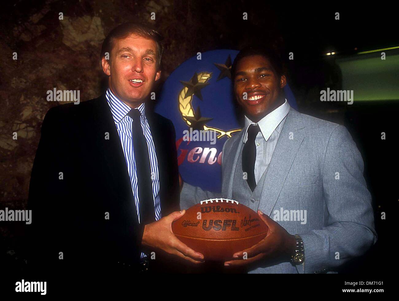 Sept. 22, 1983 - I1139JC. JAMES COLBURN/ / 1983..DONALD TRUMP AND ...