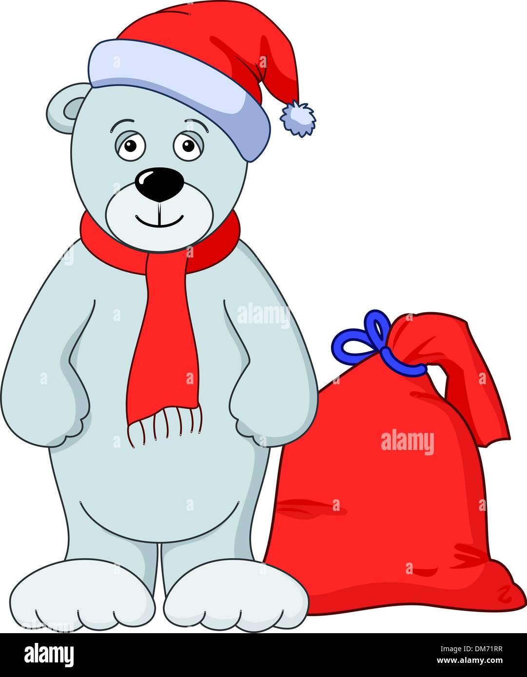 Teddy bear Santa Claus Stock Vector Image & Art - Alamy