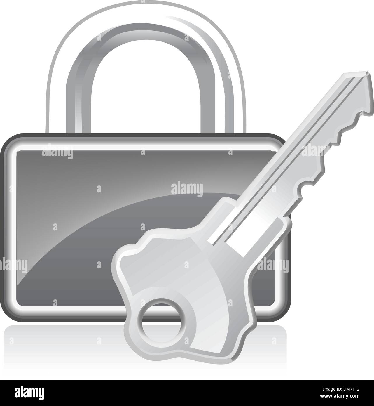 Vector Padlock And Key Stock Vector Image And Art Alamy