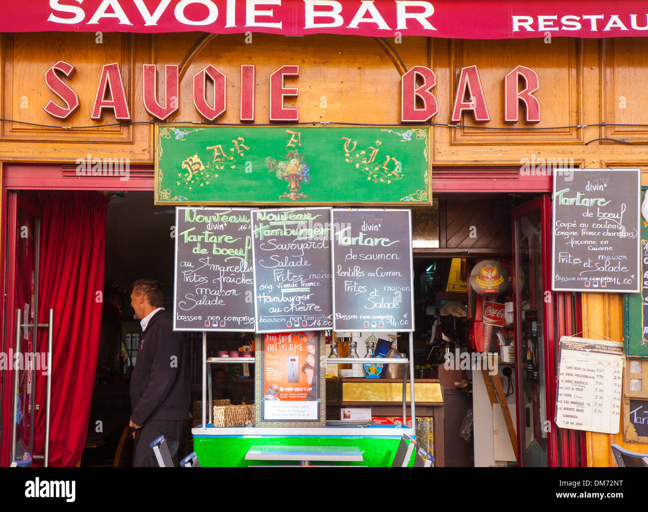 Savoie Bar in Annecy old town, Annecy, Savoie, France Stock Photo - Alamy