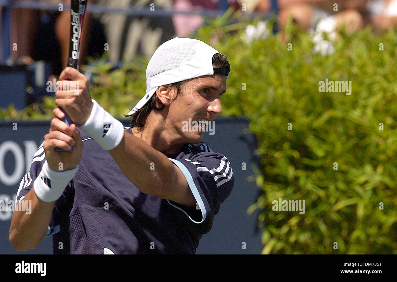 July 30, 2005; Los Angeles, CA, USA; ATP tennis player JUAN IGNACIO ...