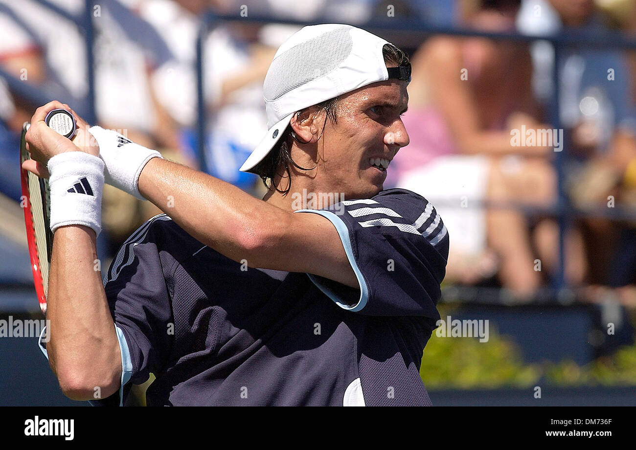 July 30, 2005; Los Angeles, CA, USA; ATP tennis player JUAN IGNACIO ...