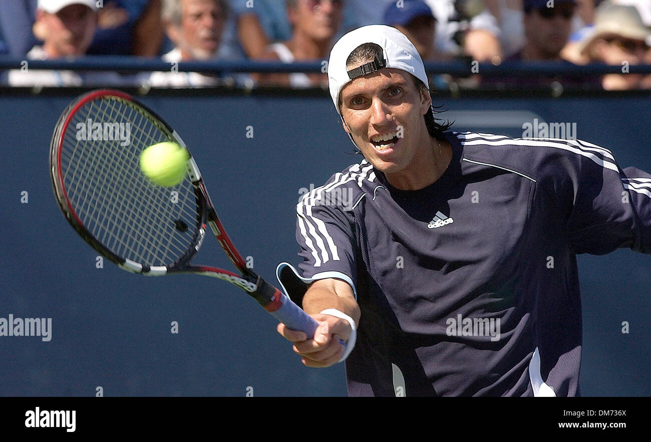 July 30, 2005; Los Angeles, CA, USA; ATP tennis player JUAN IGNACIO ...
