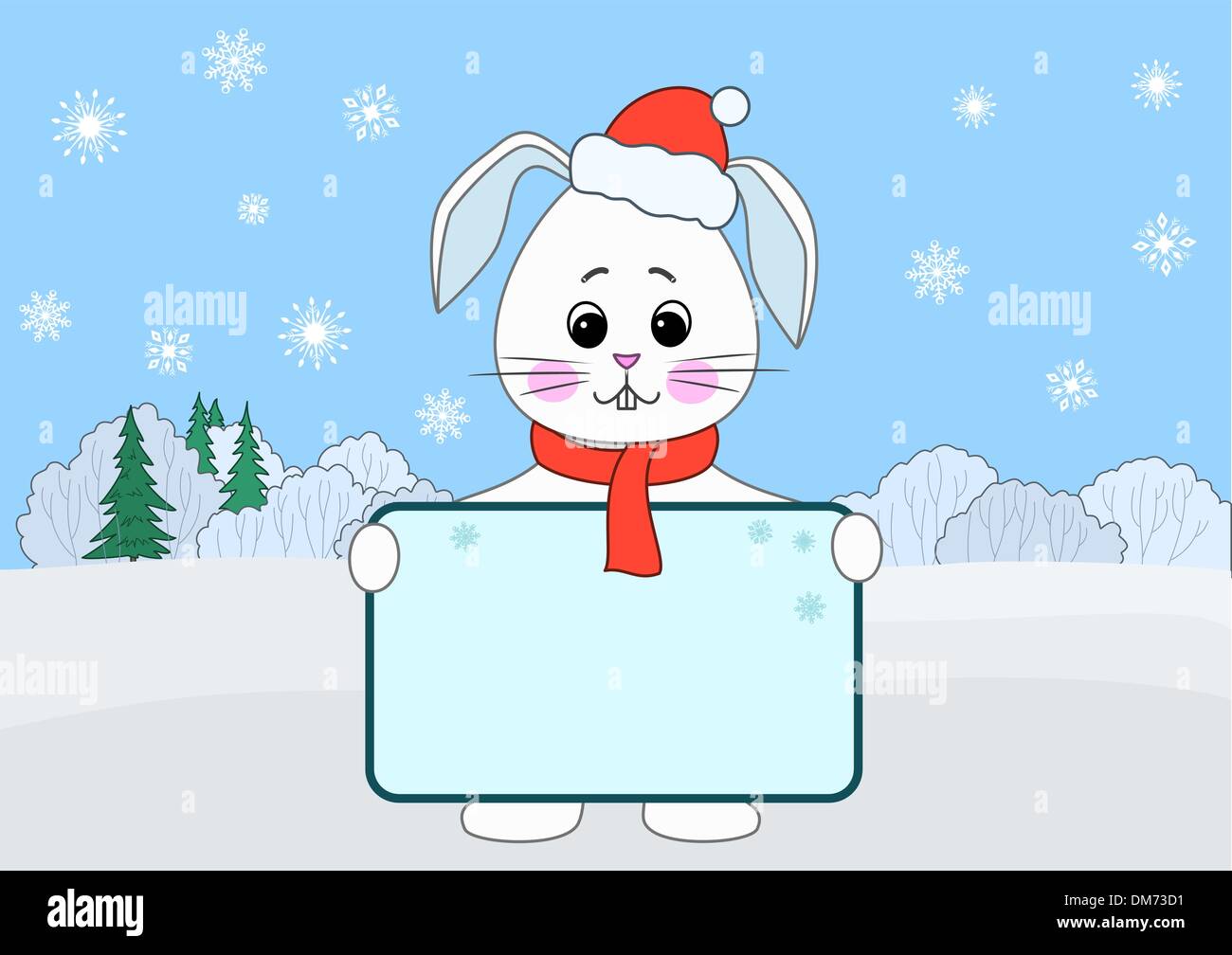 Tree in winter against Stock Vector Images - Alamy