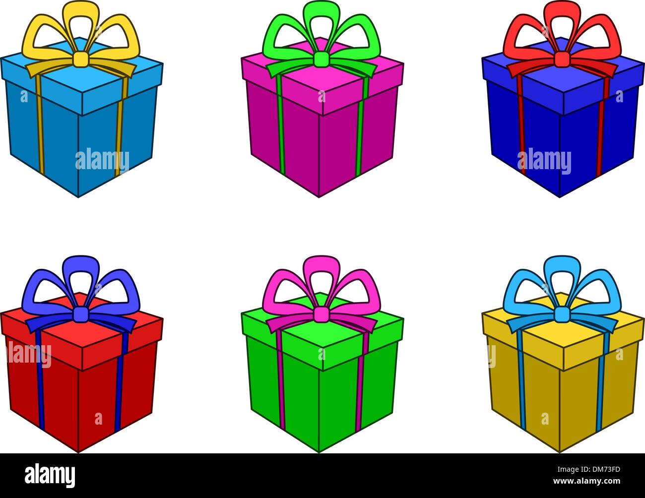 Boxes multi-coloured, square Stock Vector Image & Art - Alamy
