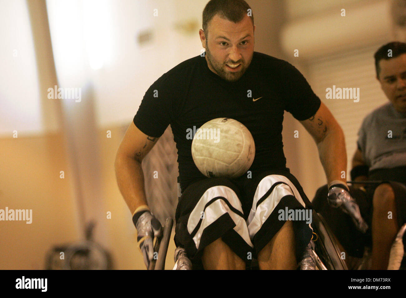 Aug 04, 2005; San Antonio, TX, USA; Barry Muth, Jr., heads in for a ...