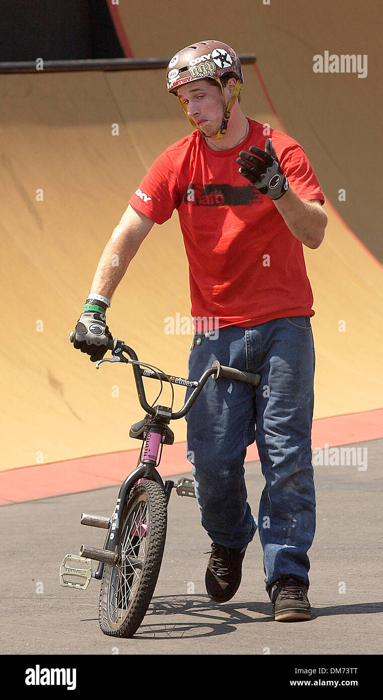 August 5, 2005; Carson, CA, USA; BMX park athlete MORGAN WADE during X ...