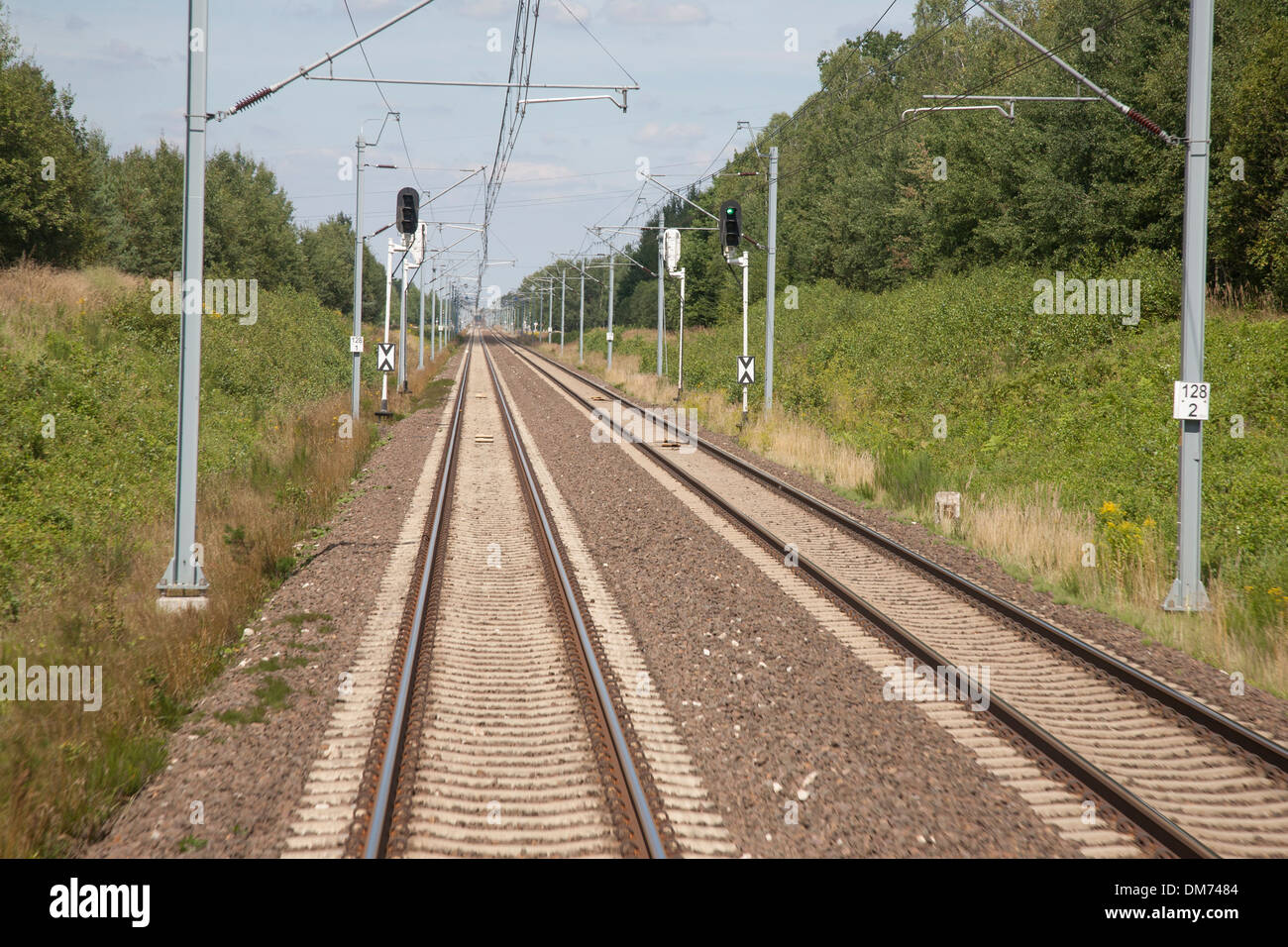 Railroad Track in Poland, Europe Stock Photo - Alamy