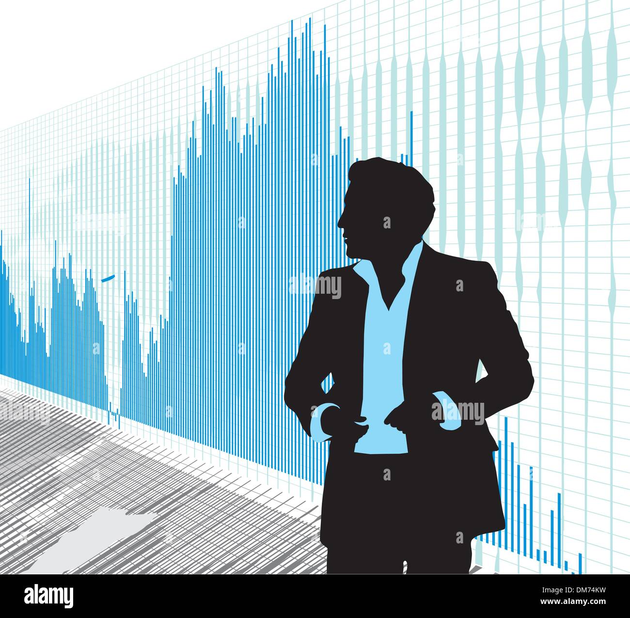 Stock market trader phone Stock Vector Images - Alamy