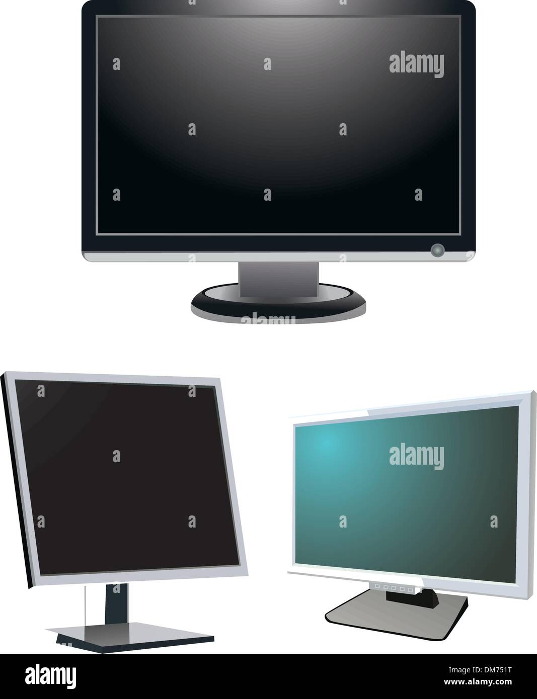 Plasma monitors Stock Vector Images - Alamy