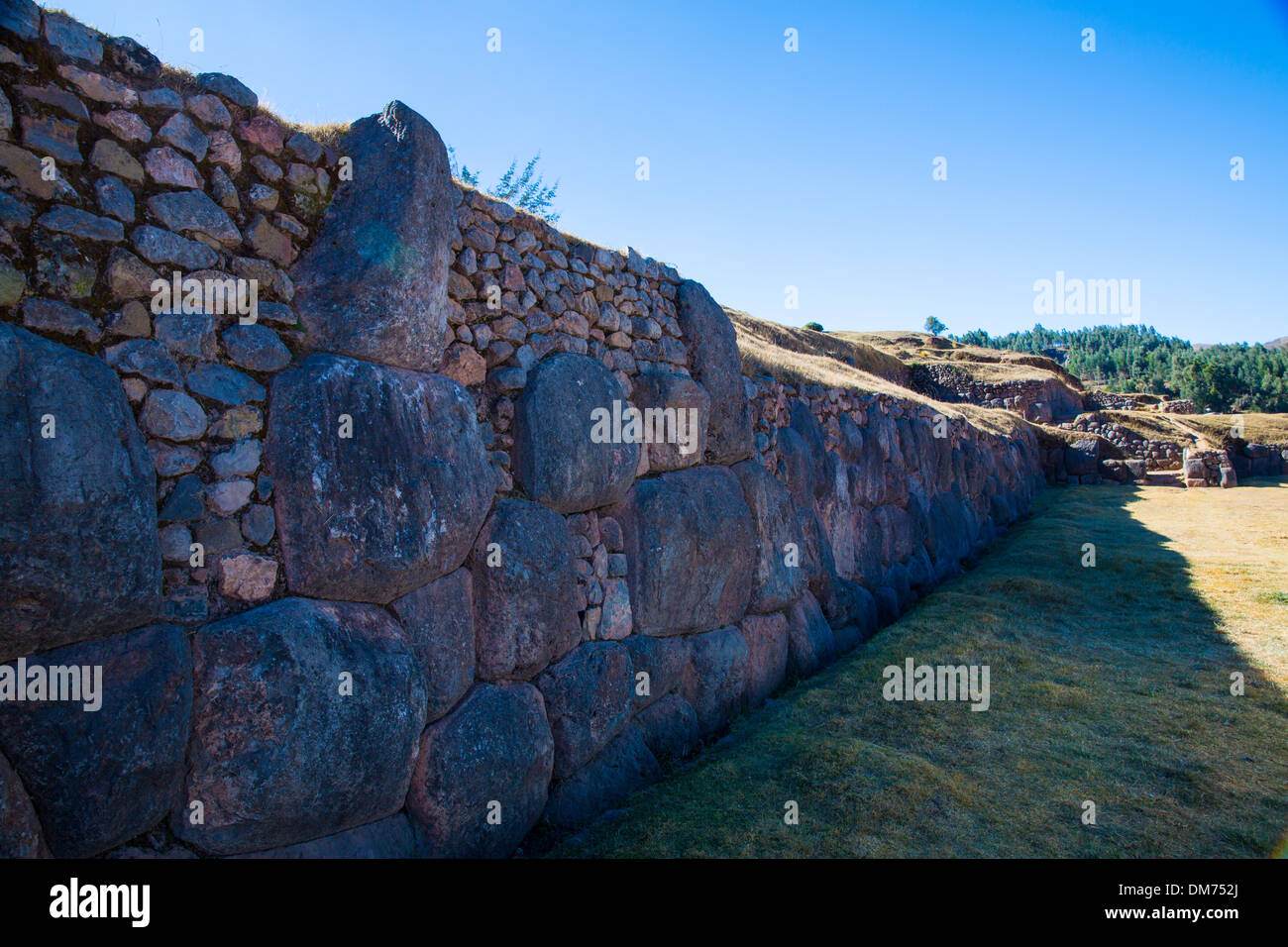 Inca Wall in SAQSAYWAMAN Peru South America. Example of polygonal ...