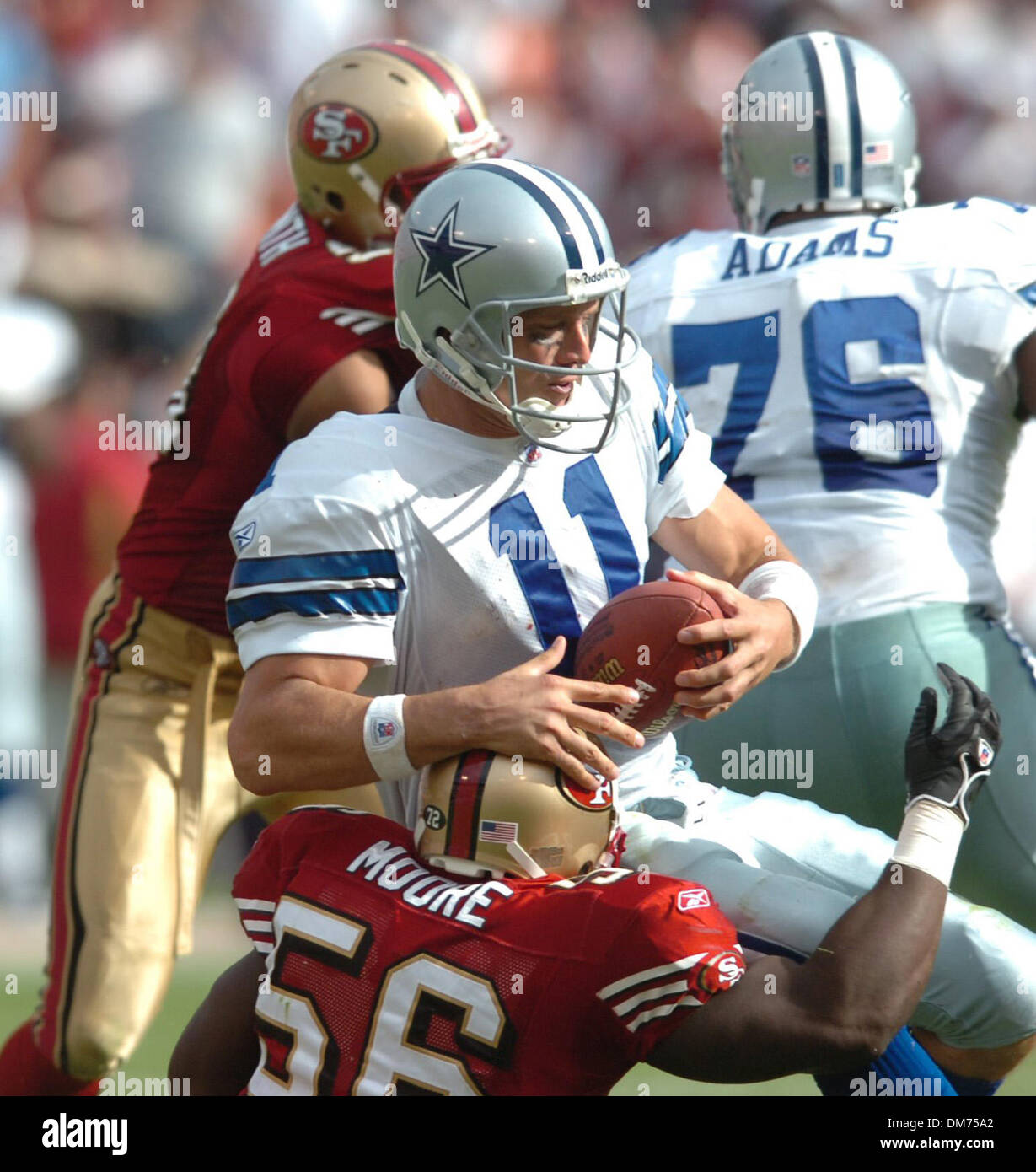 Sep 25, 2005; San Francisco, CA, USA; NFL FOOTBALL: A Brandon Wilborn ...