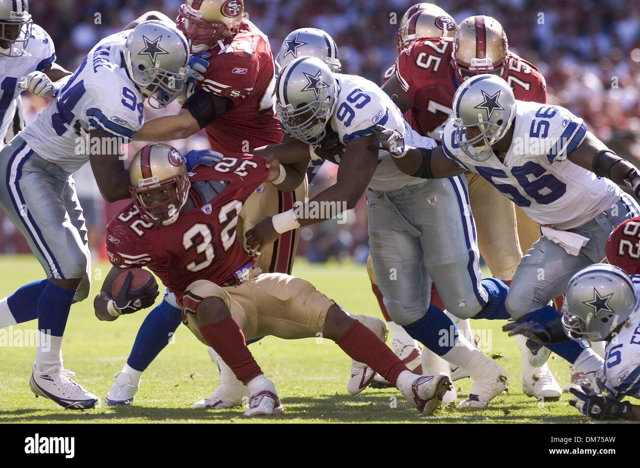San francisco 49ers kevan barlow hi-res stock photography and images ...