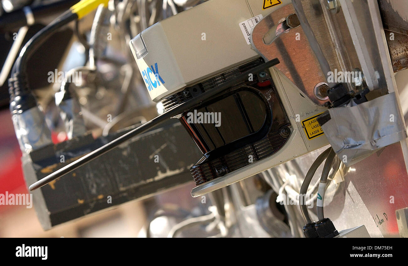 Sep 28, 2005; Fontana, CA, USA; Laser navagation component detail ...