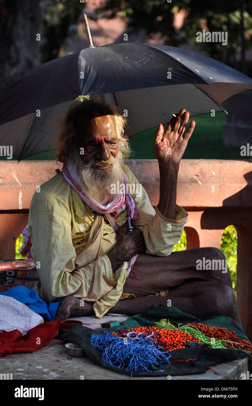 India, Assam, old man Stock Photo - Alamy