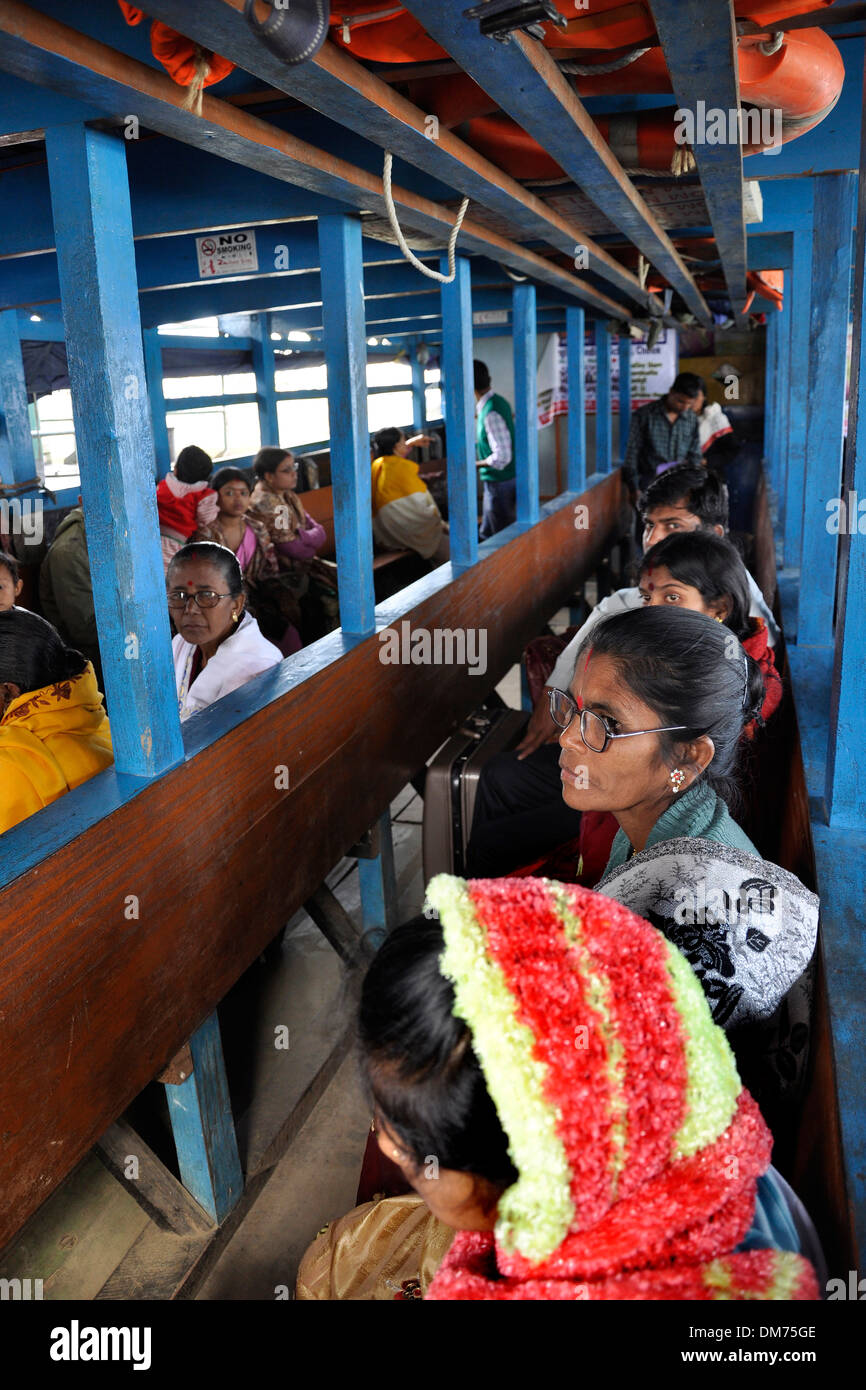 India, Assam, people on the ferry Stock Photo - Alamy