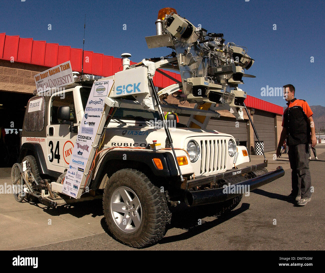 Sep 28, 2005; Fontana, CA, USA; The INDY ROBOT RACING TEAM's autonomous ...