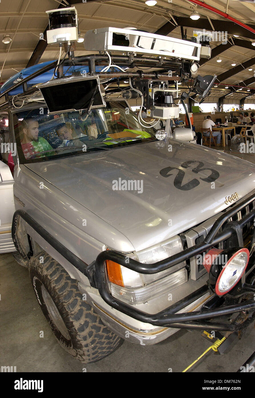 Oct 01, 2005; Fontana, CA, USA; Members of the Axion Racing Team inside ...
