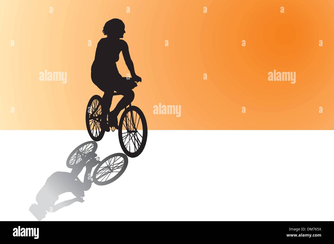 Black white woman silhouette Stock Vector Images - Alamy