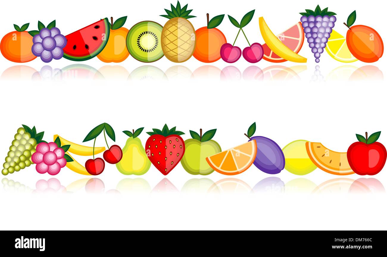 Energy fruits. Vector collection for your design Stock Vector Image ...