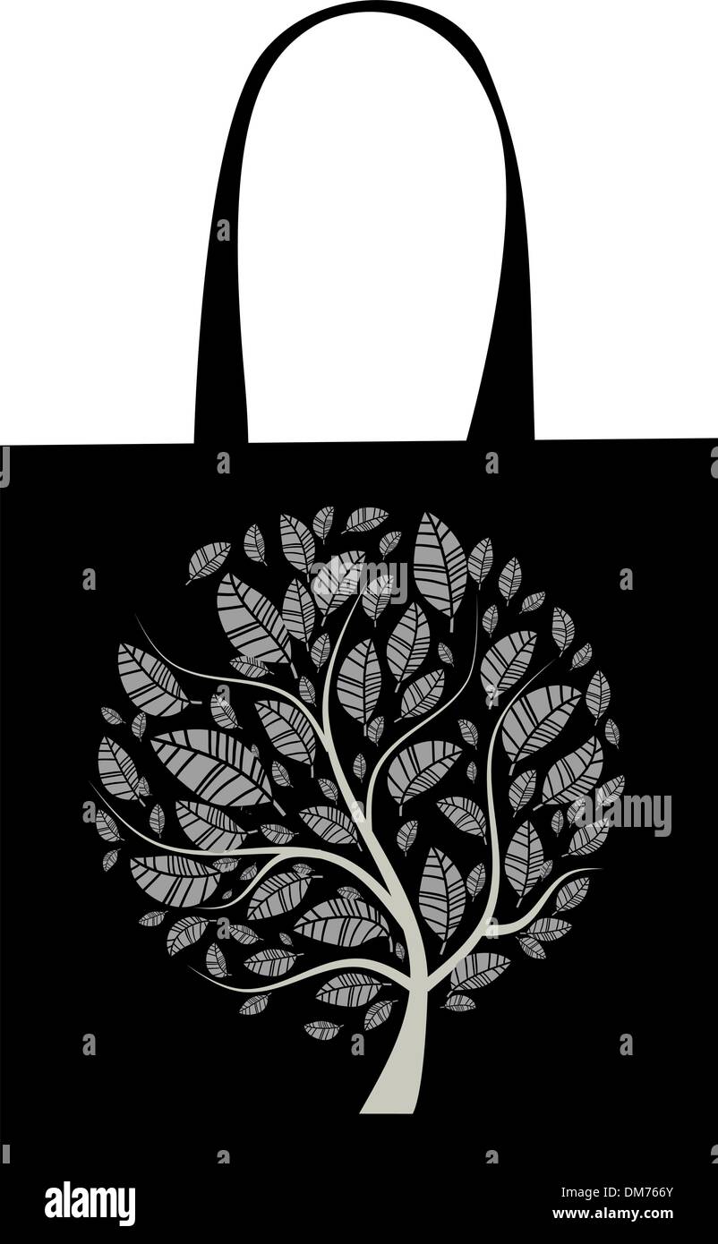 Shopping bag design, art tree Stock Vector Image & Art - Alamy