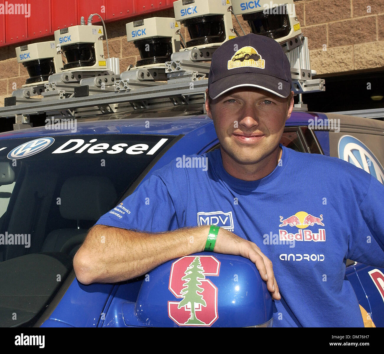 Oct 05, 2005; Fontana, CA, USA; SEBASTIAN THRUN of the Stanford Racing ...