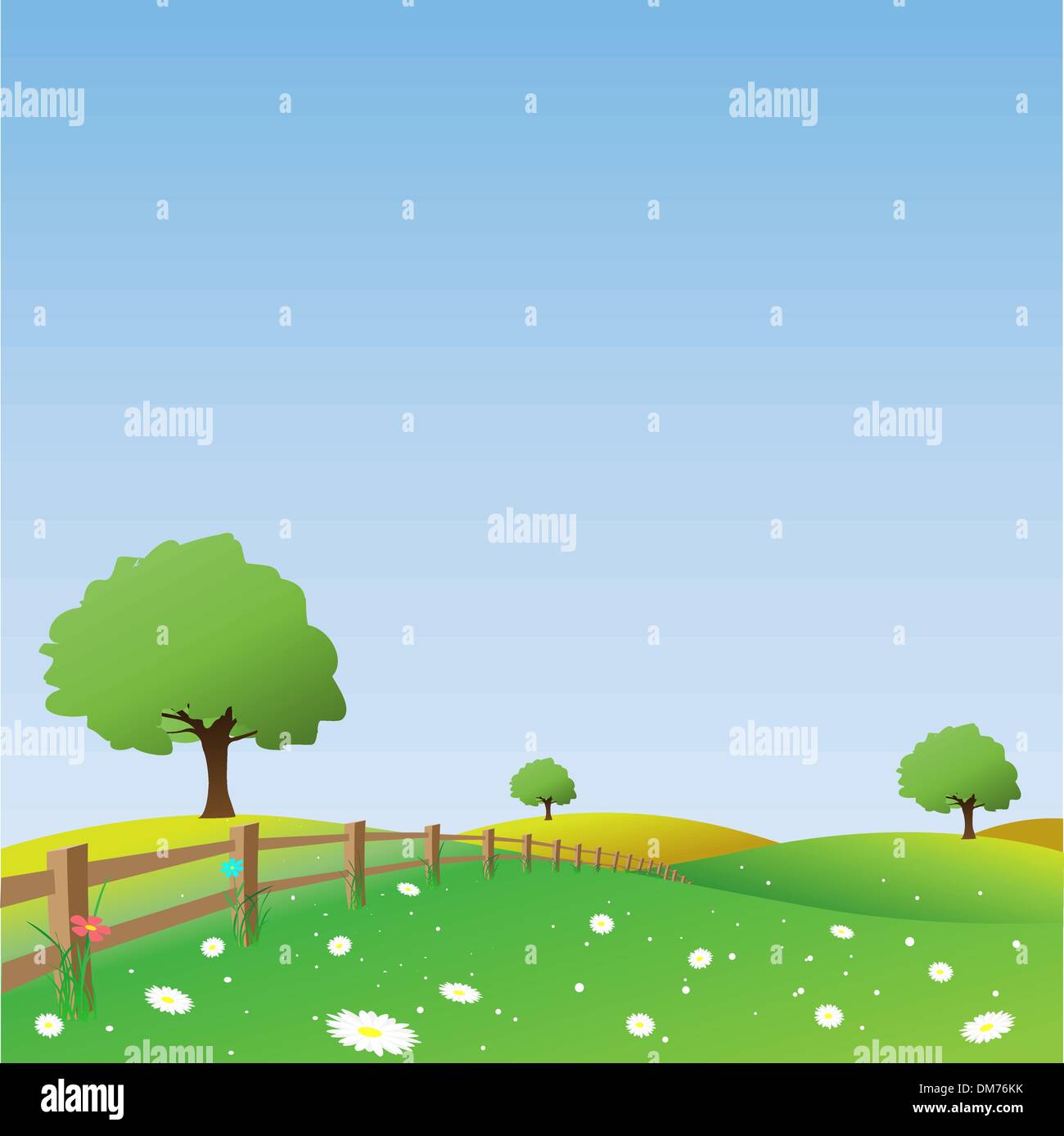 Pasture vector vectors hi-res stock photography and images - Alamy