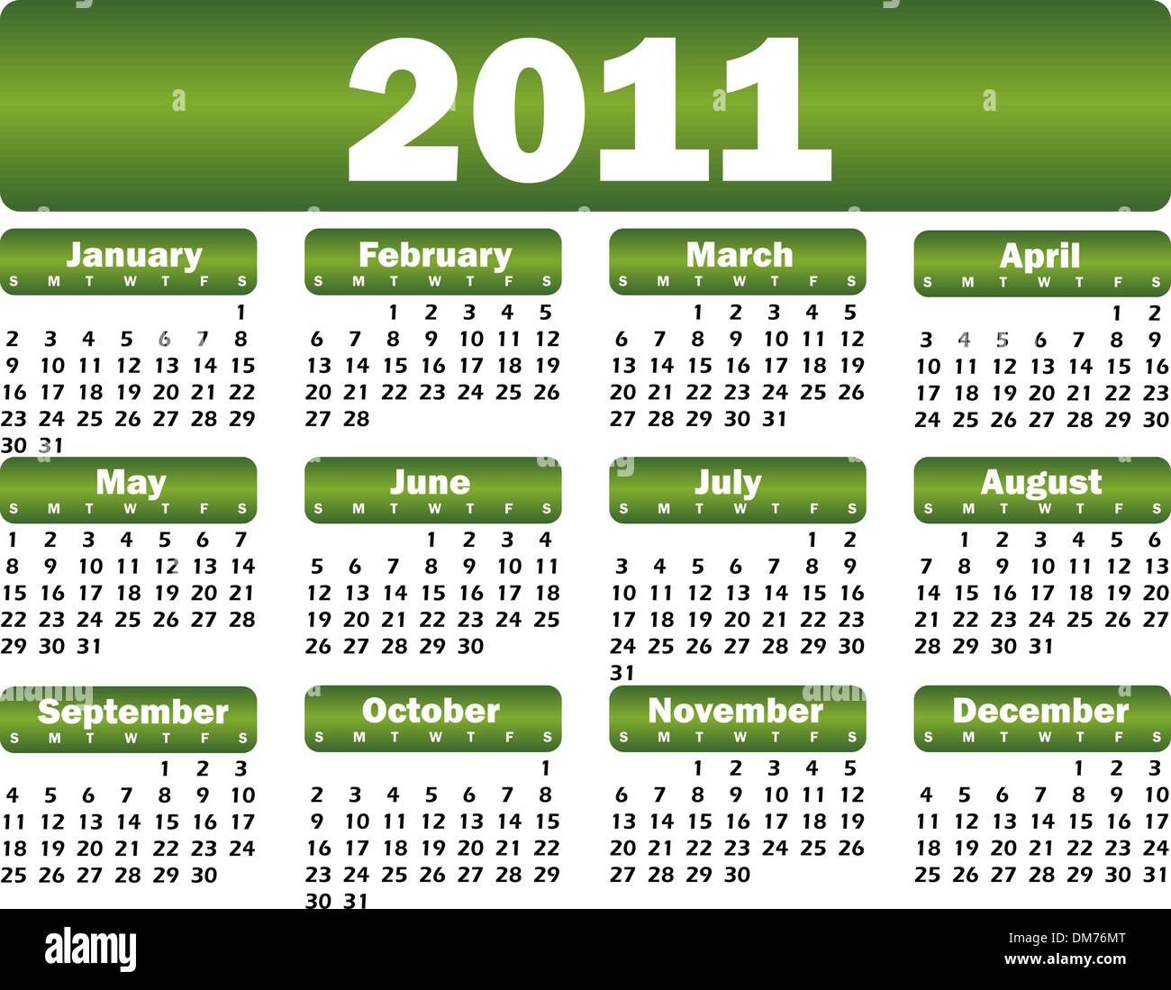 Yearly Calendar High Resolution Stock Photography and Images - Alamy