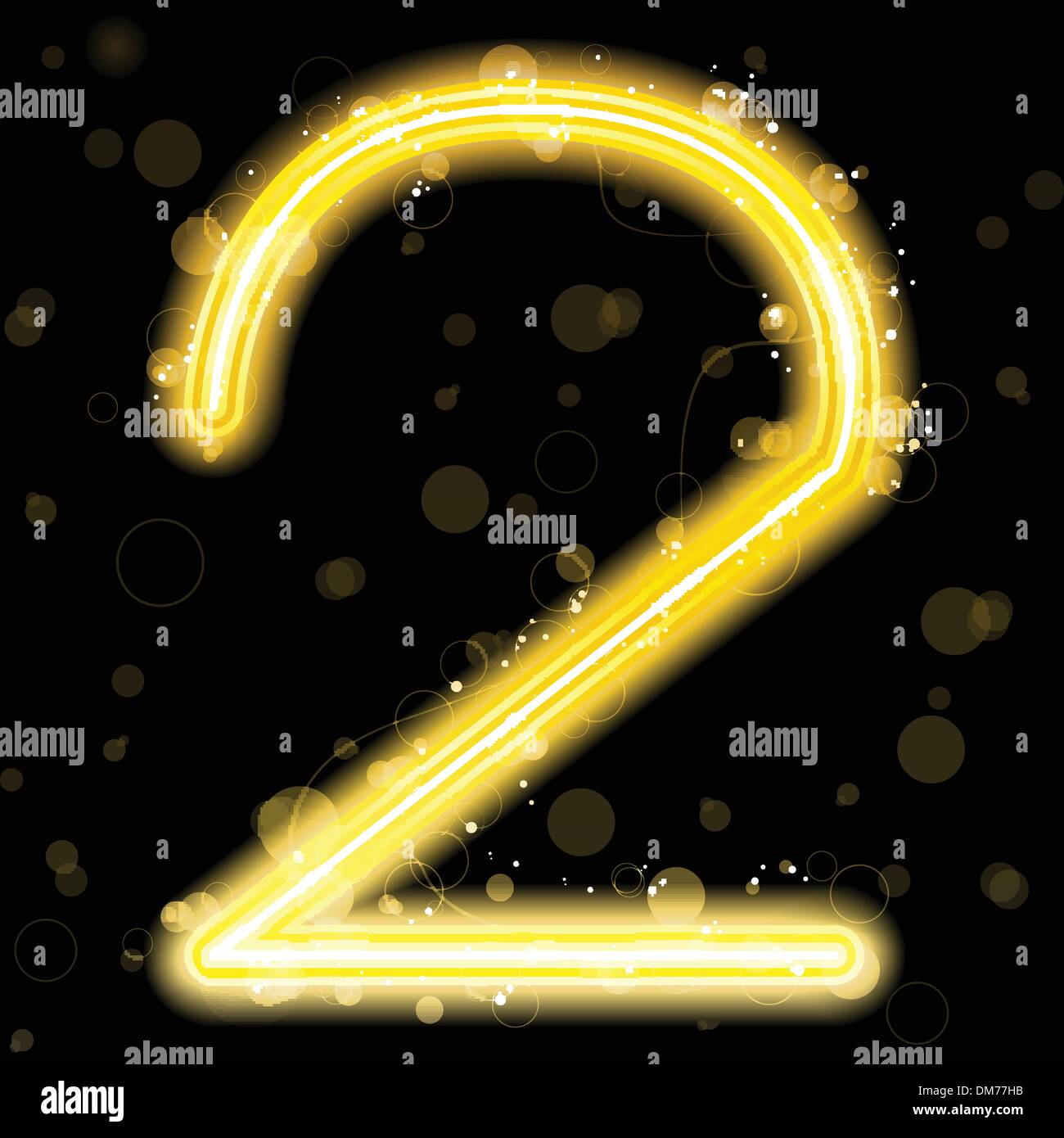 Number 2 golden number 2 hi-res stock photography and images - Alamy