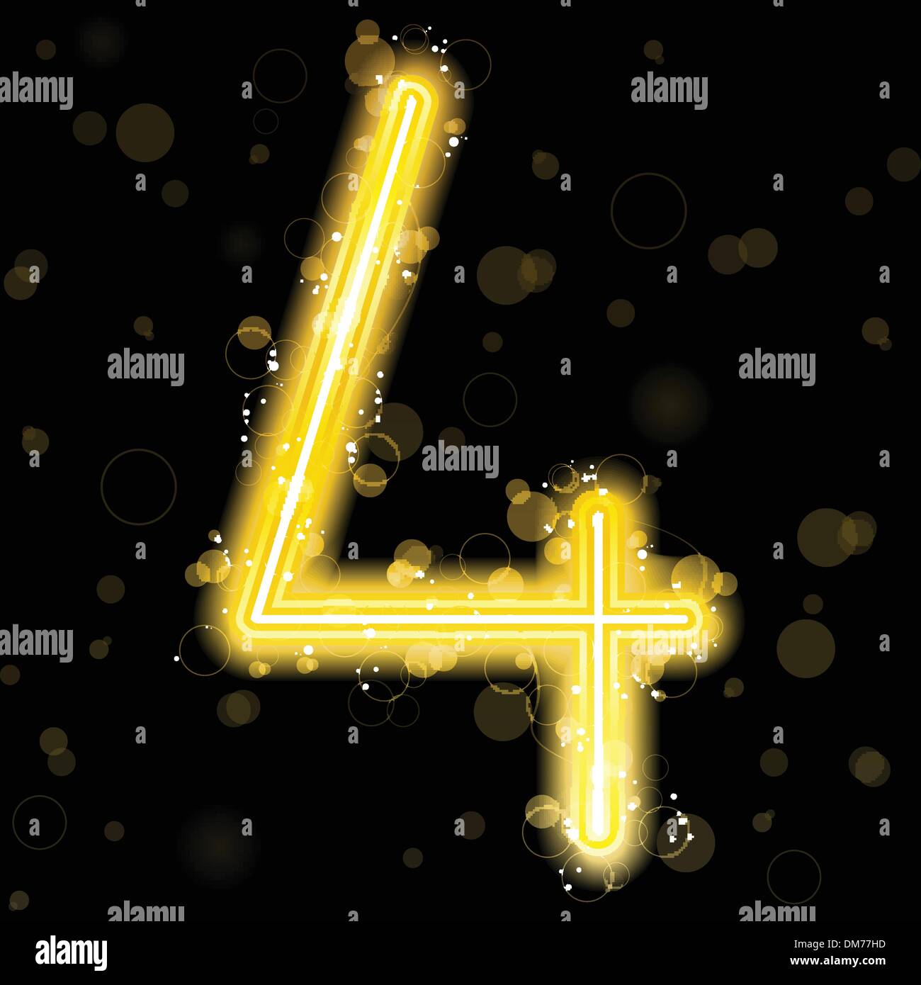 Number Golden Lights with Glitter and Sparkles Stock Vector Image & Art ...