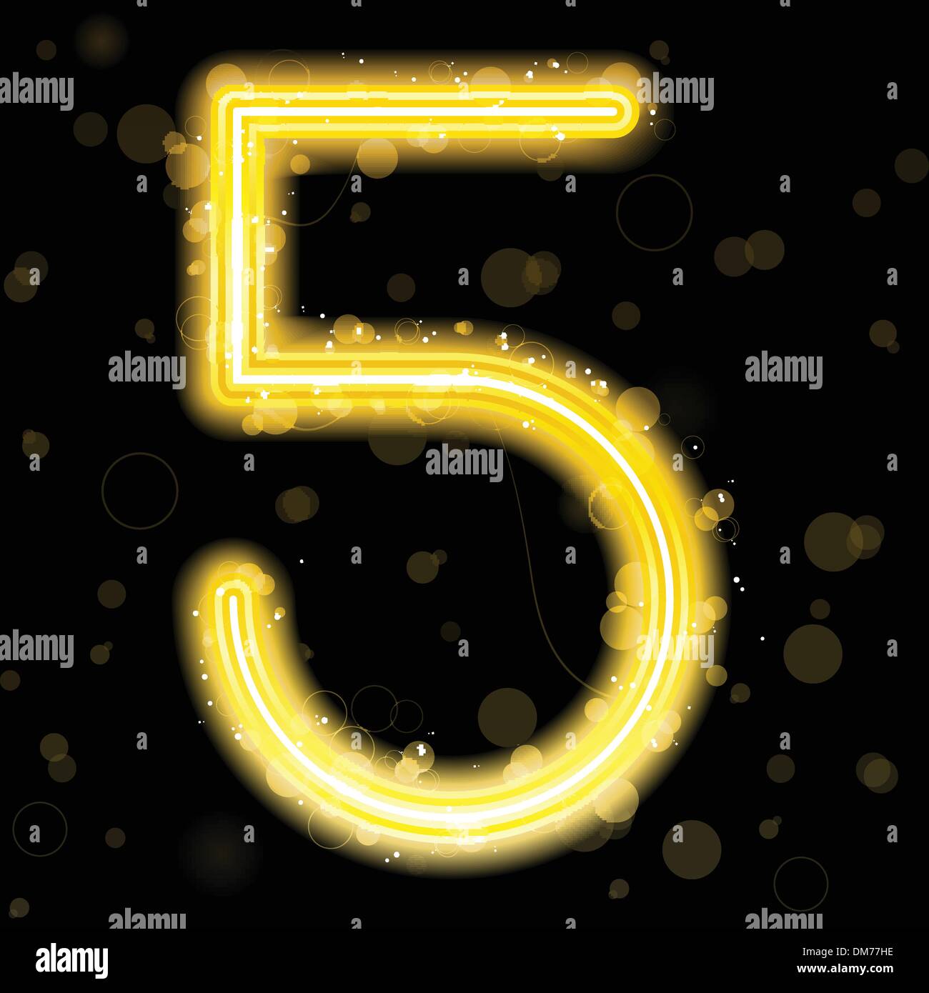 Number five vector vectors hi-res stock photography and images - Alamy