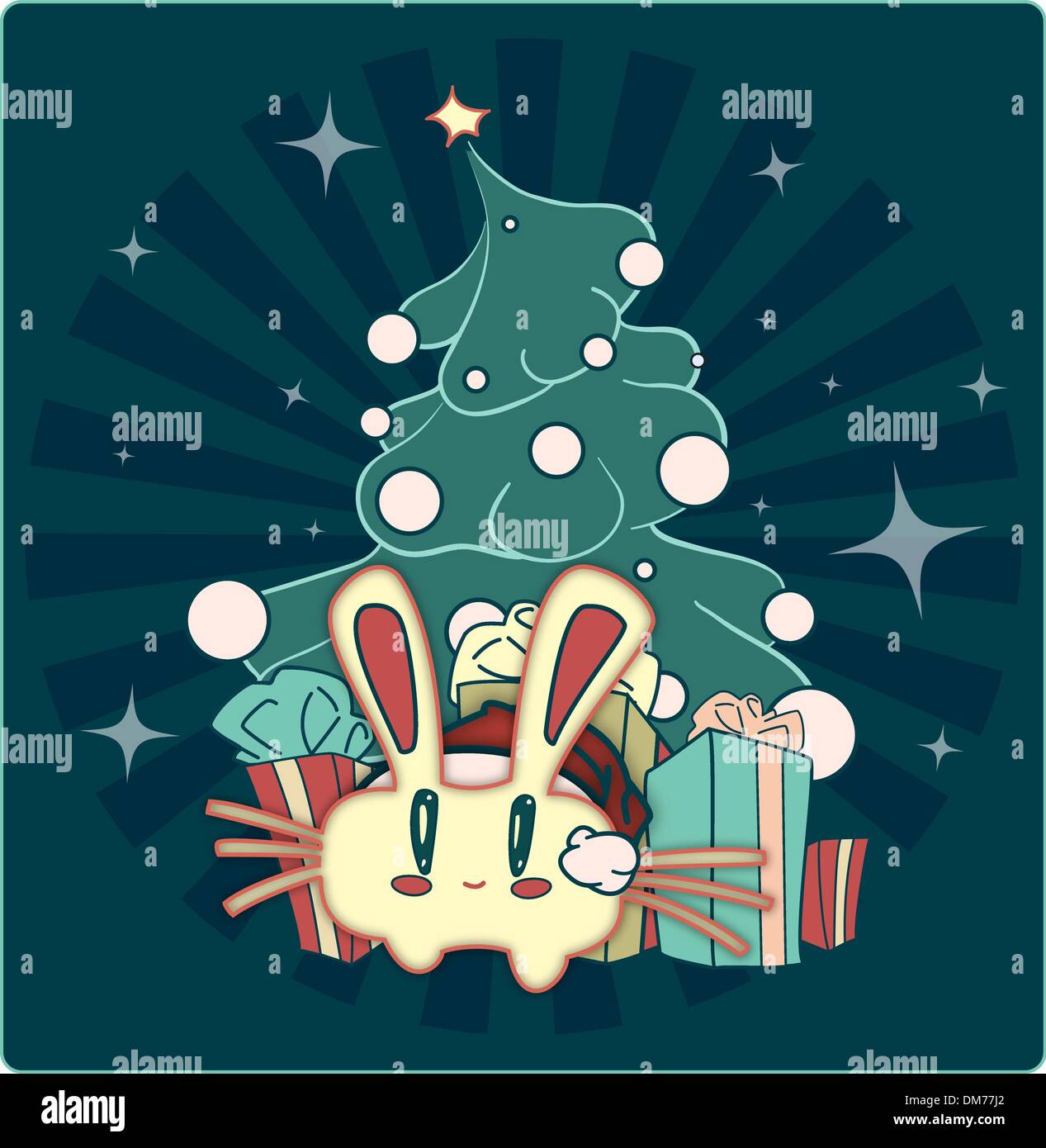 New Year's rabbit Stock Vector Image & Art - Alamy