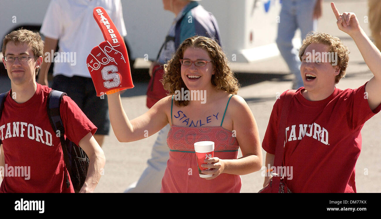 October 8, 2005; Primm, NV, USA; Supporters of the STANFORD RACING TEAM ...