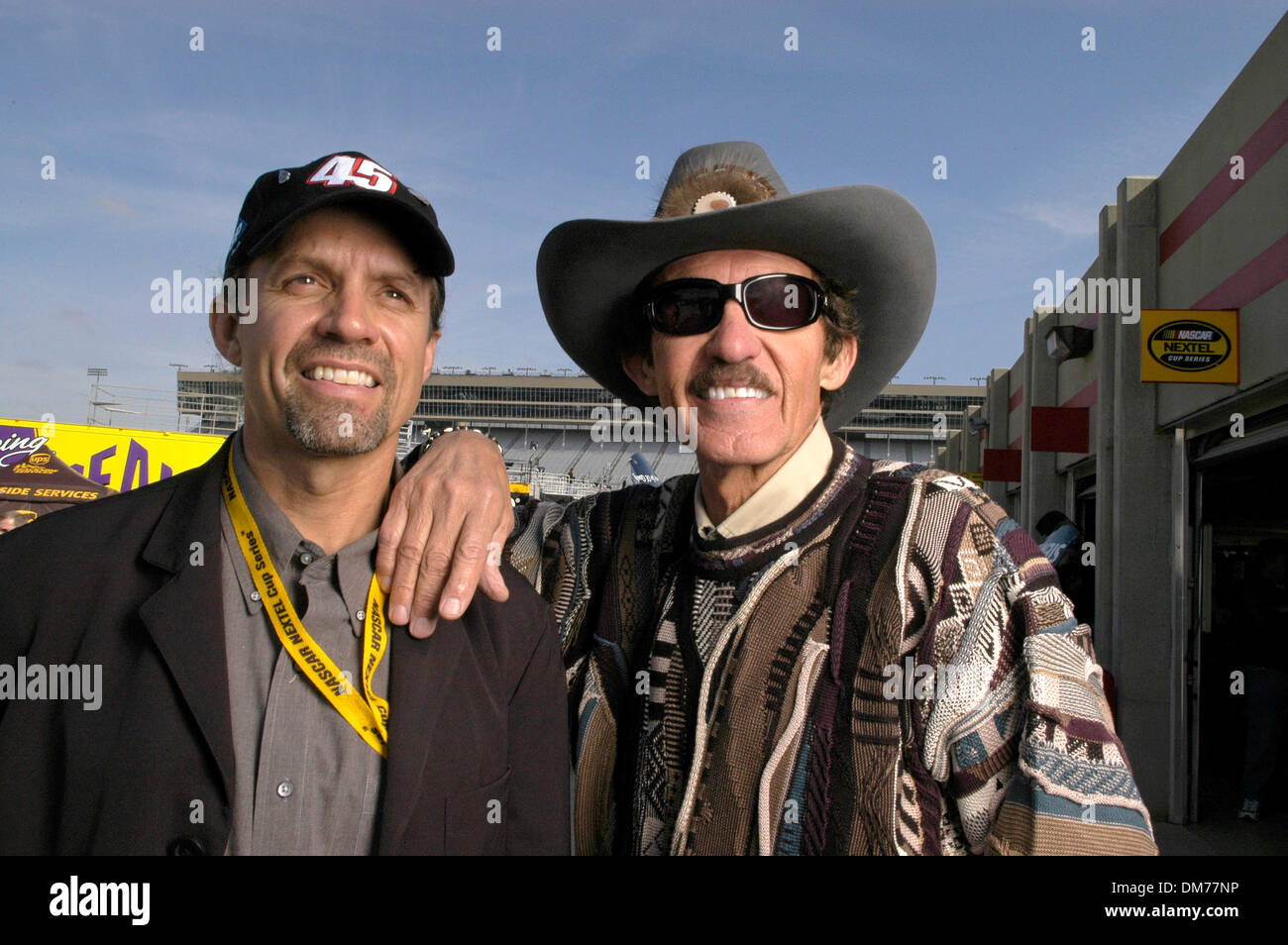 Oct 09, 2005; Atlanta, GA, USA; NASCAR legend Richard Petty with son ...