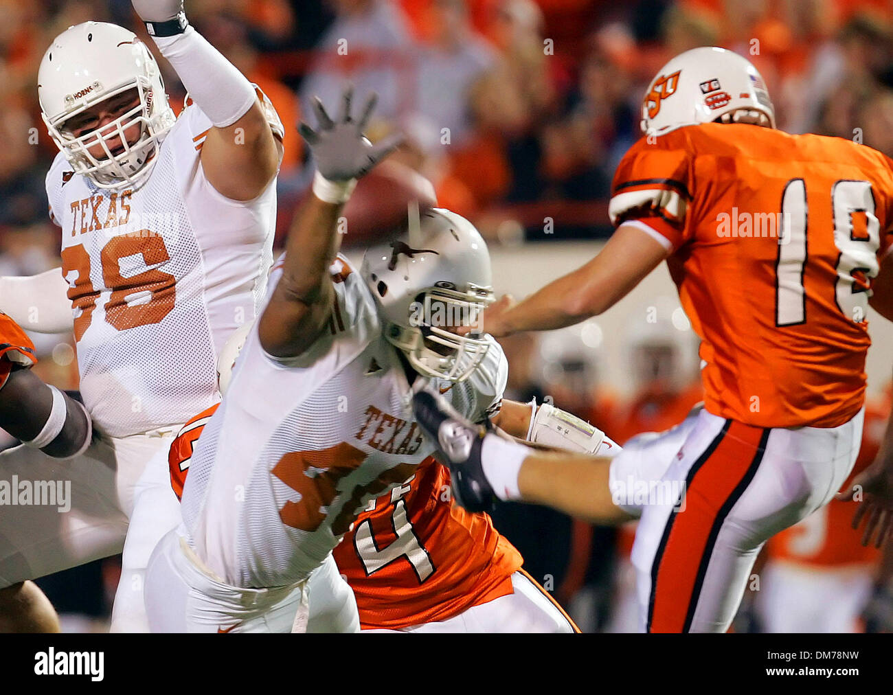 Oct 29, 2005; Stillwater, OK, USA; NCAA Football: Texas special teams ...