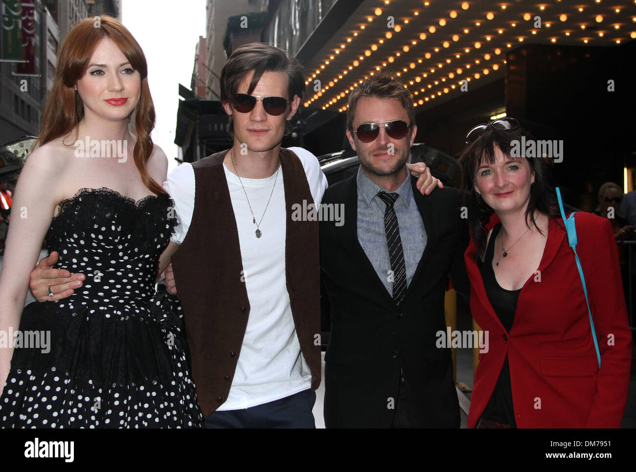 Karen Gillan Matt Smith Chris Hardwick and executive producer Caroline ...