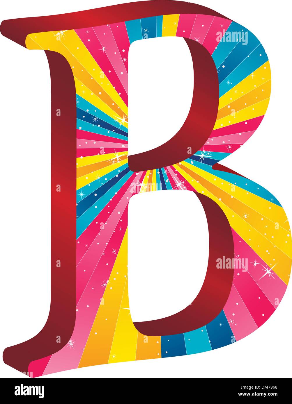 Colored alphabet with stripes and stars Stock Vector Image & Art - Alamy