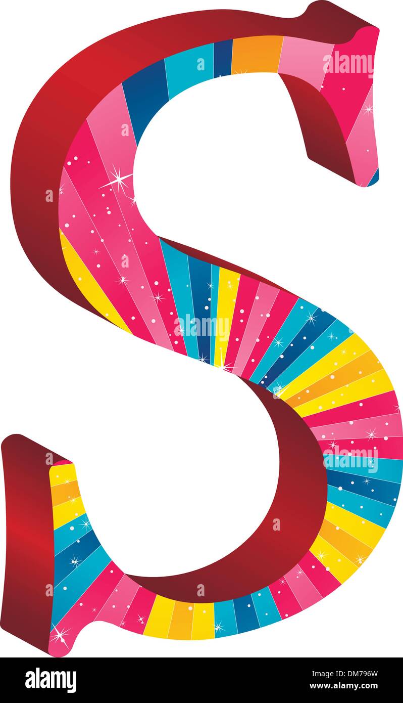 Colored alphabet with stripes and stars Stock Vector Image & Art - Alamy