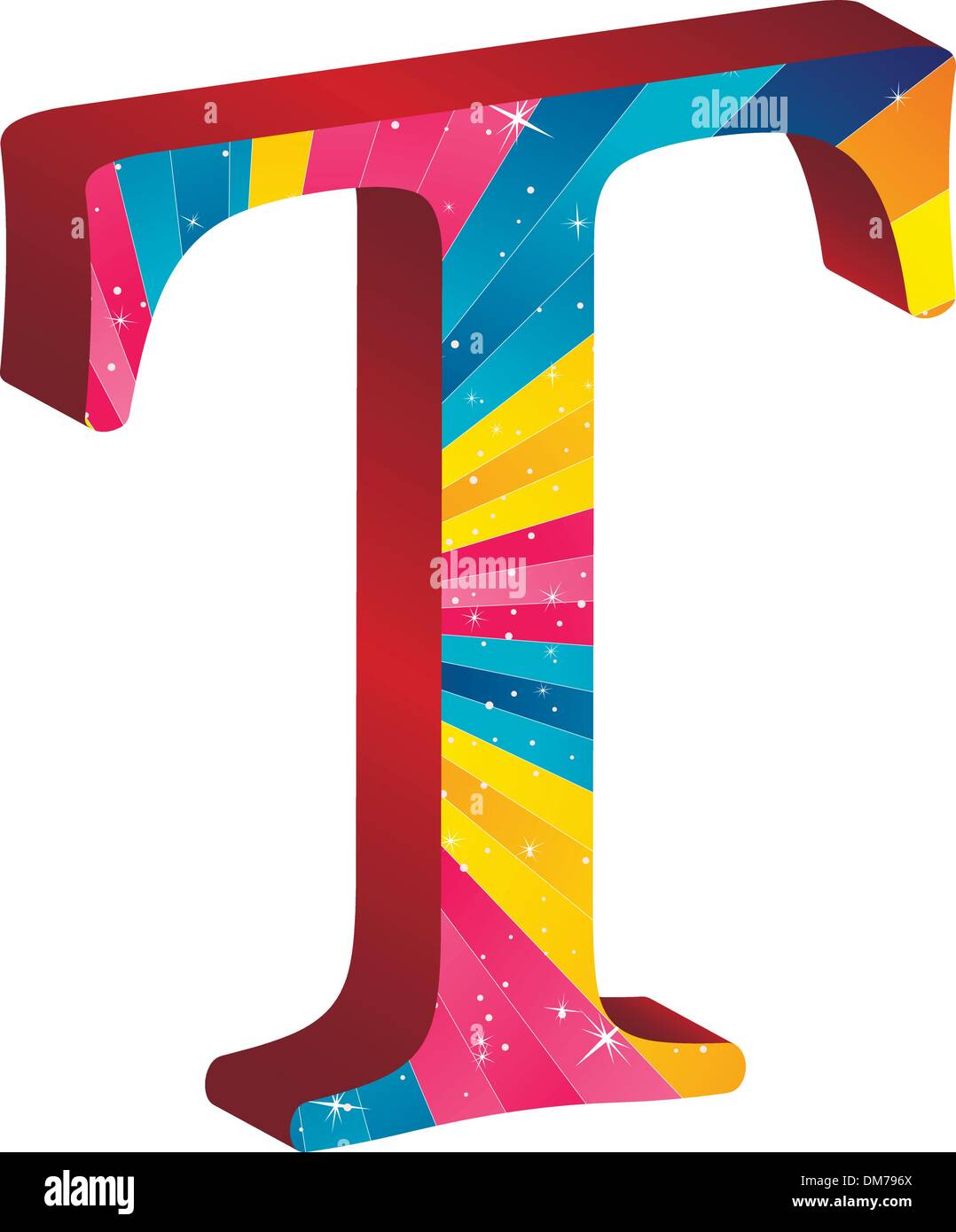 Colored alphabet with stripes and stars Stock Vector Image & Art - Alamy