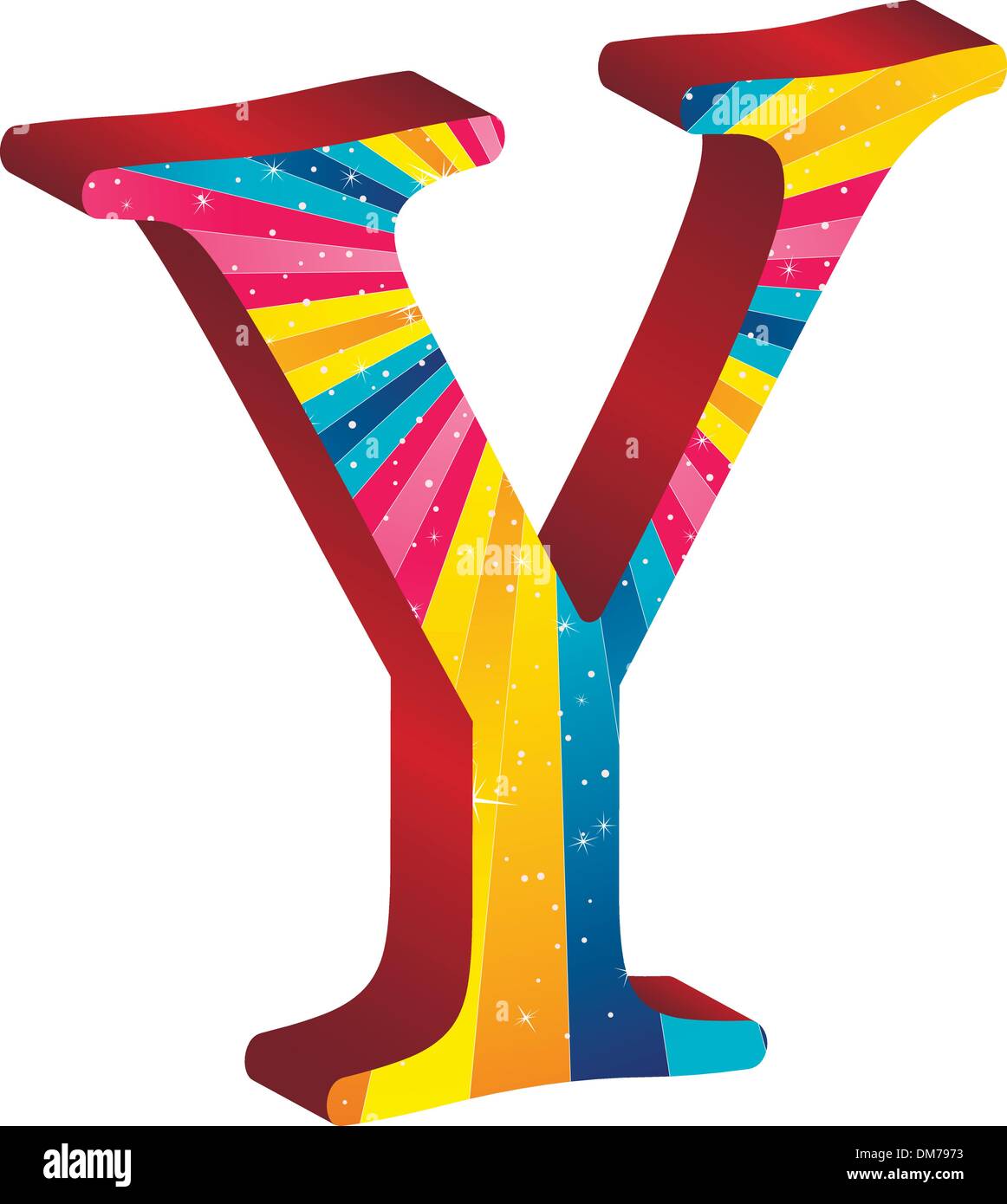 Colored alphabet with stripes and stars Stock Vector Image & Art - Alamy