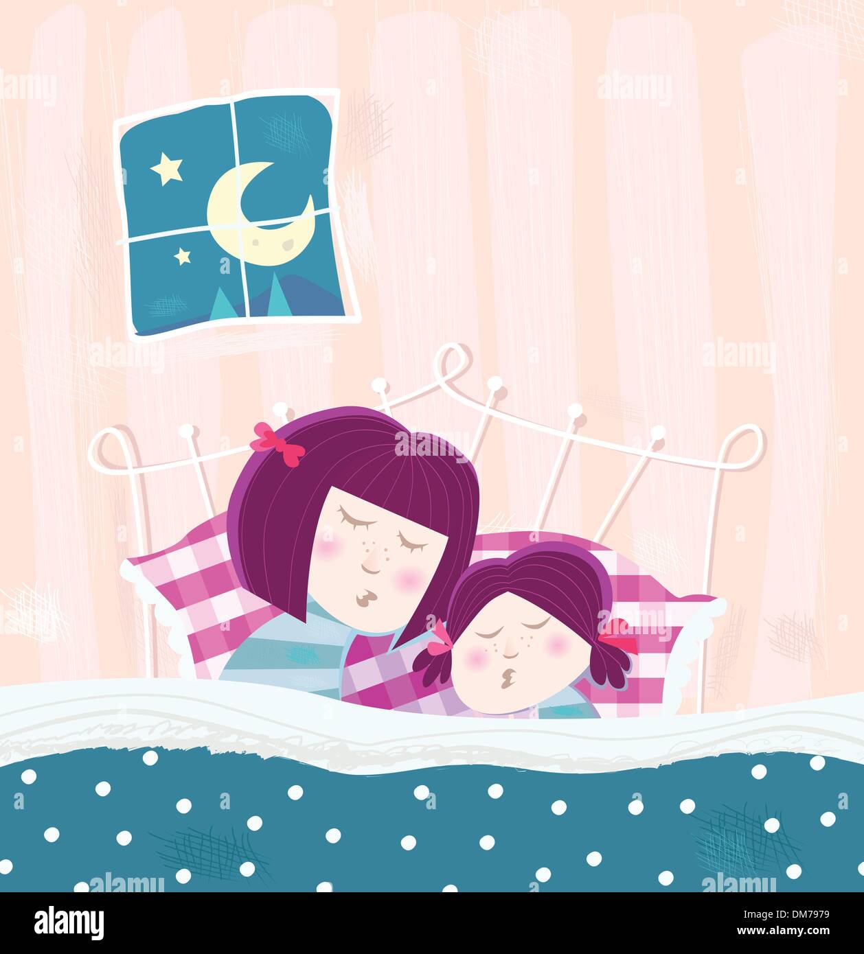 Tired baby mother Stock Vector Images - Alamy
