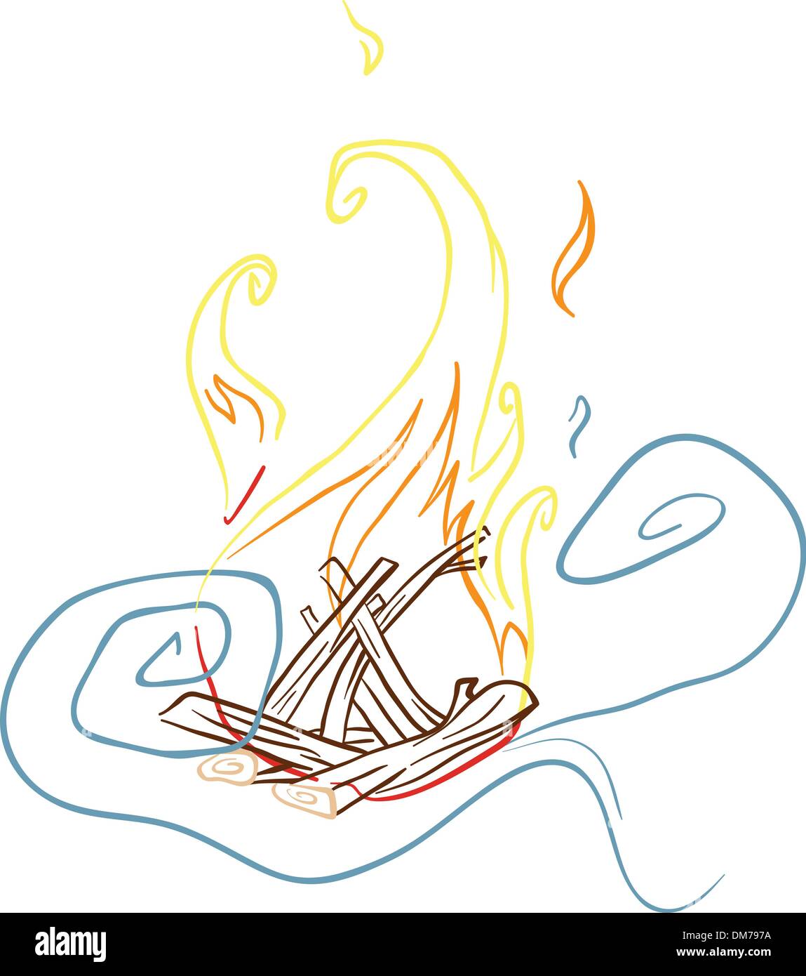 Wood smoke Stock Vector Images - Alamy