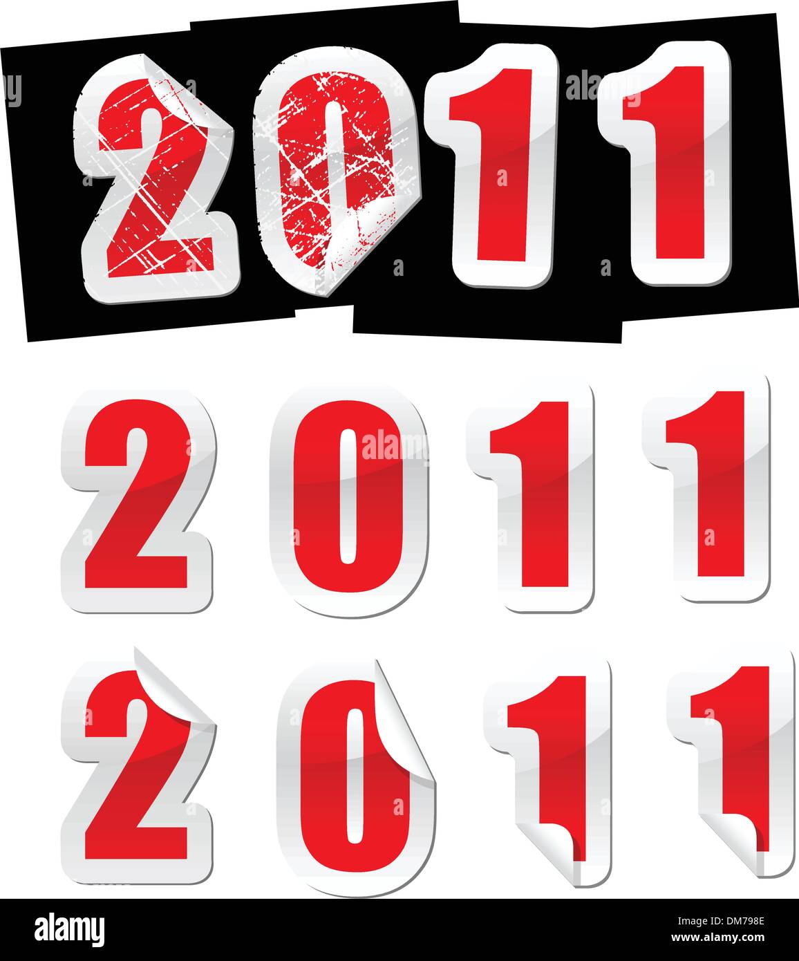 new year sticker Stock Vector Image & Art - Alamy