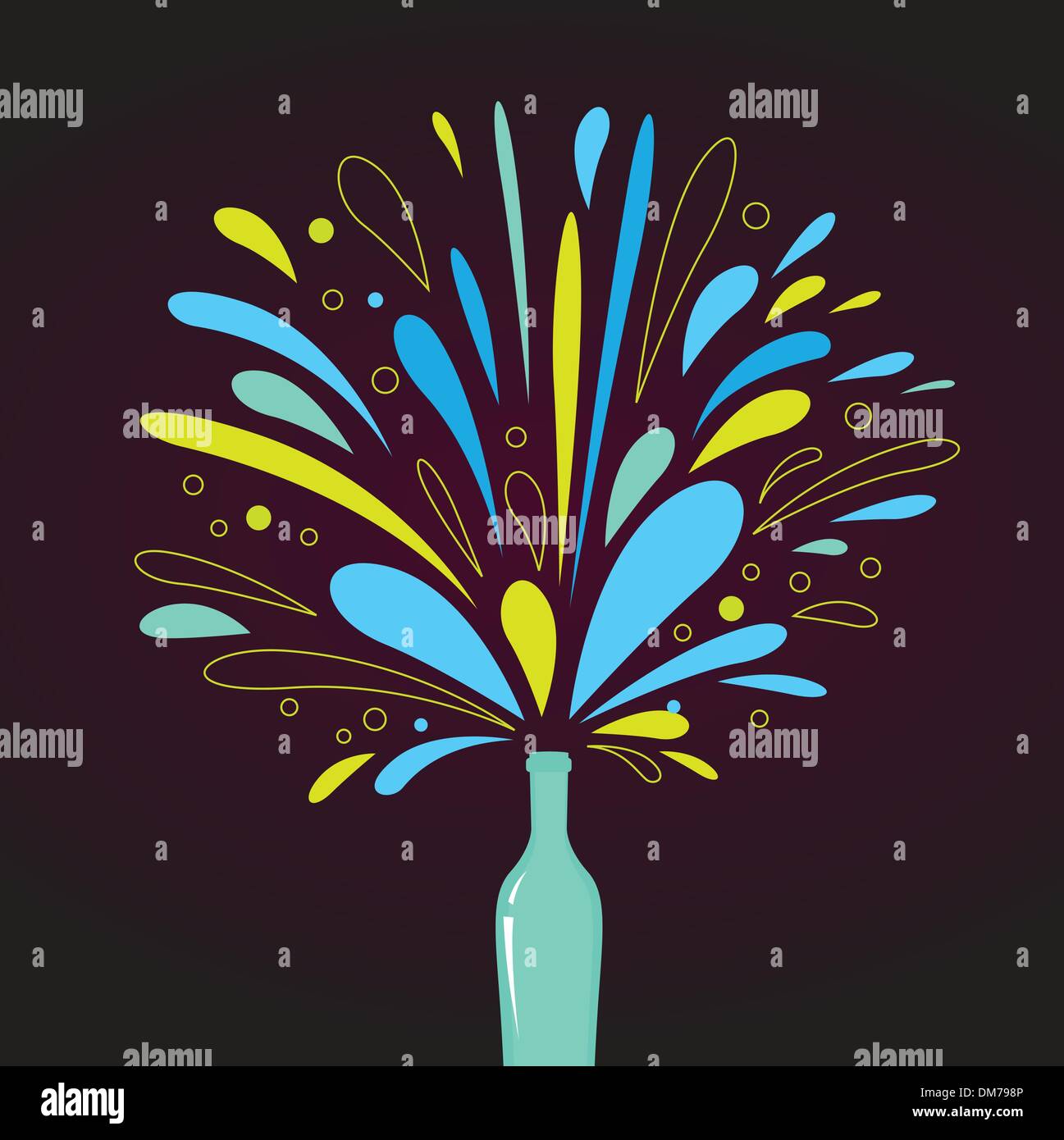 Close up margarita cocktail Stock Vector Images - Alamy