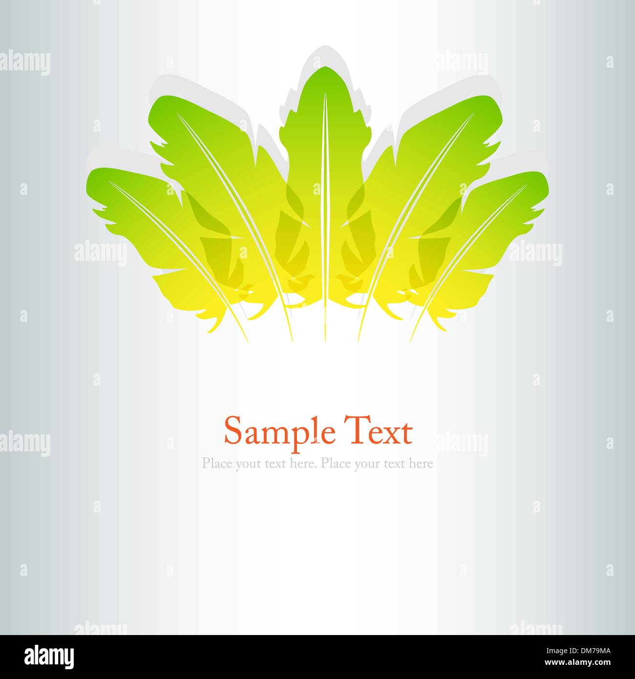 Bright green feathers Stock Vector Images - Alamy
