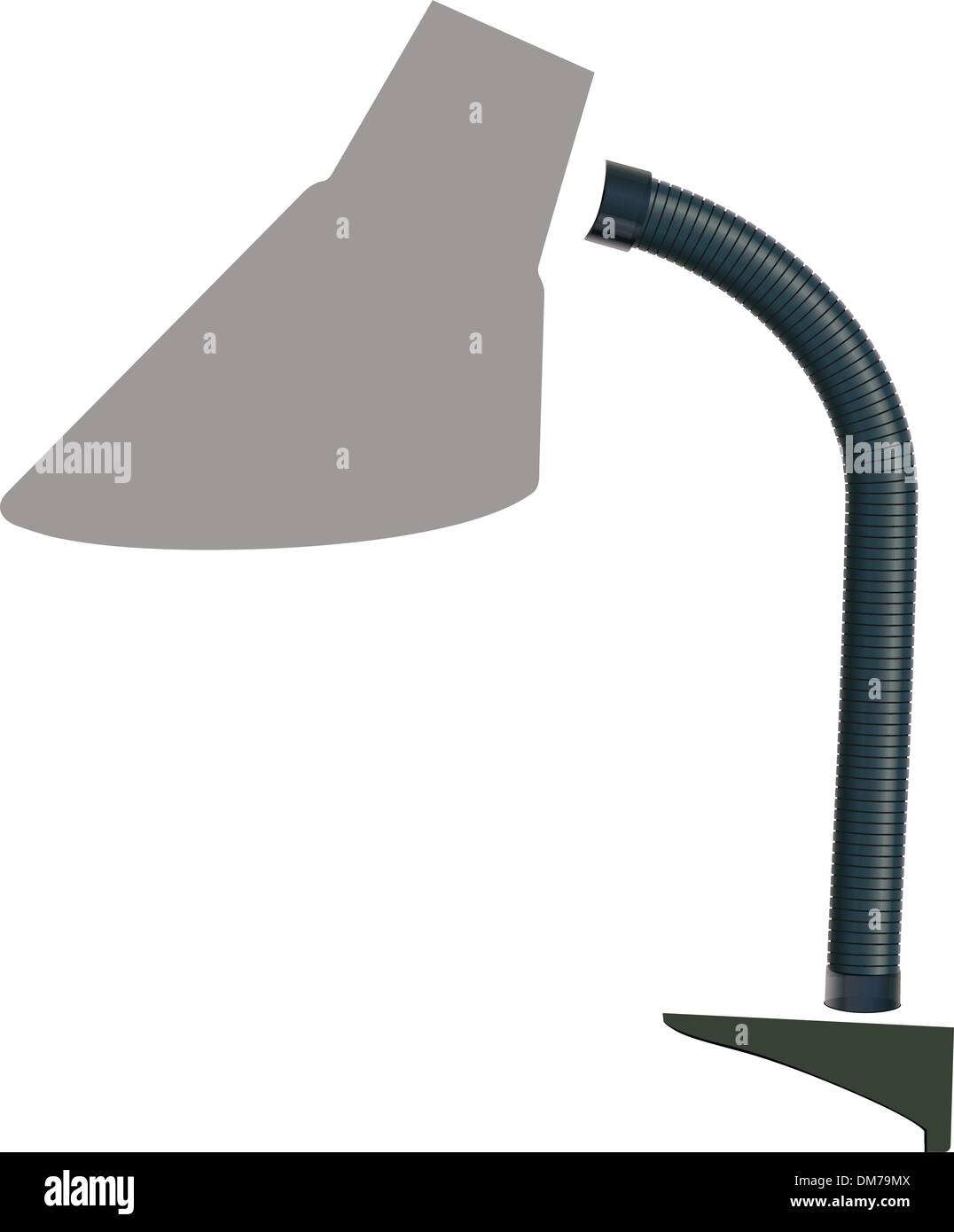 Desk lamp on white Stock Vector Images - Alamy