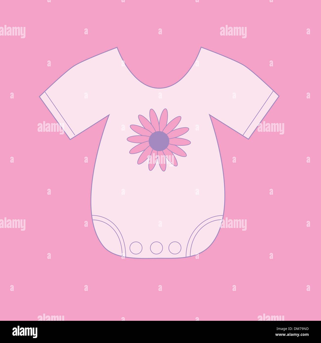 Baby Girl Onesie Stock Vector Image & Art - Alamy